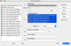 Linear regression with categorical variable – SPSSABC